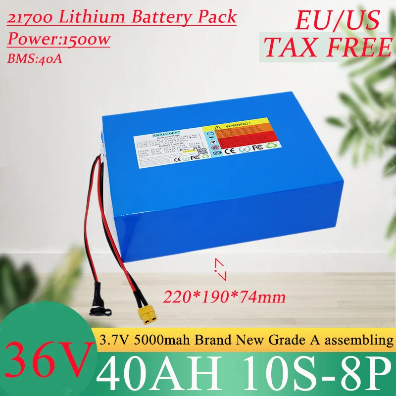 NEW-36V-40ah-21700-10S8P-electric-motorcycle-tricycle-bike-batteria-42v-40A-scooter-battery-wtih ...