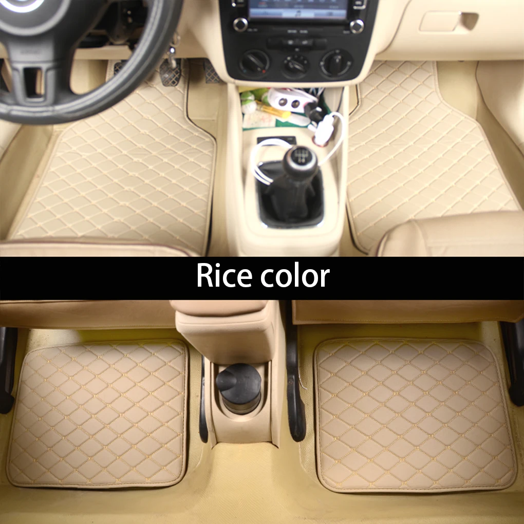 4 Pieces Car Floor Mats Automotive Interior Stepping Liner Foot Pad ...
