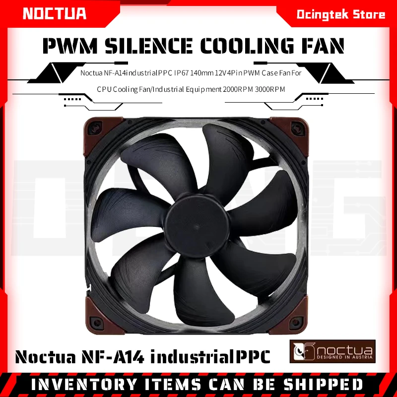 Noctua NF-A14 industrialPPC IP67 140mm 12V 4Pin PWM Case Fan For CPU ...