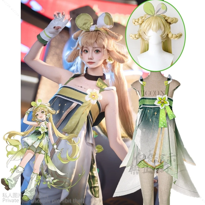 Game-Wuthering-Waves-Verina-Cosplay-Costume-Wig-Long-Hair-Game-Botanist ...
