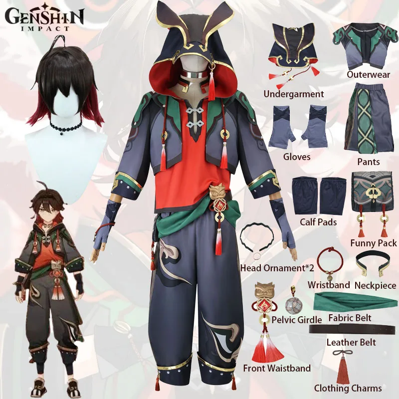 Gaming-Cosplay-Costume-Genshin-Impact-Suits-Wig-Leonine-Vanguard ...
