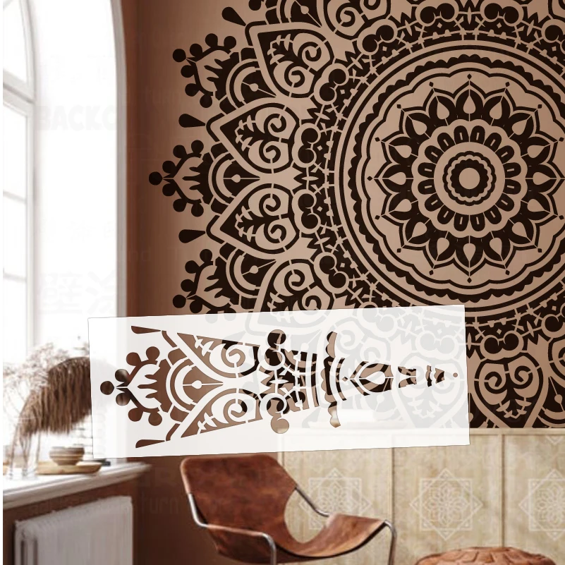 150cm-230cm-Wall-Stencil-For-Painting-Plaster-Decor-Decorative-Template ...