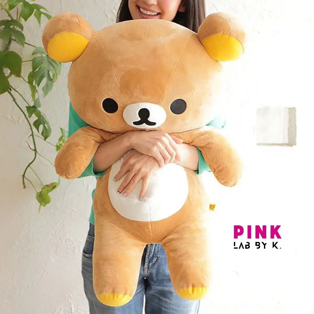 Juguete-de-peluche-Kawaii-Rilakkuma-animal-suave-oso-marr-n-blanco-mu ...