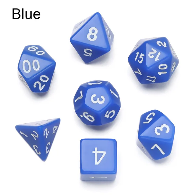 7Pcs/Set Polyhedral Dice Set Game Dice For TRPG DND Accessories ...