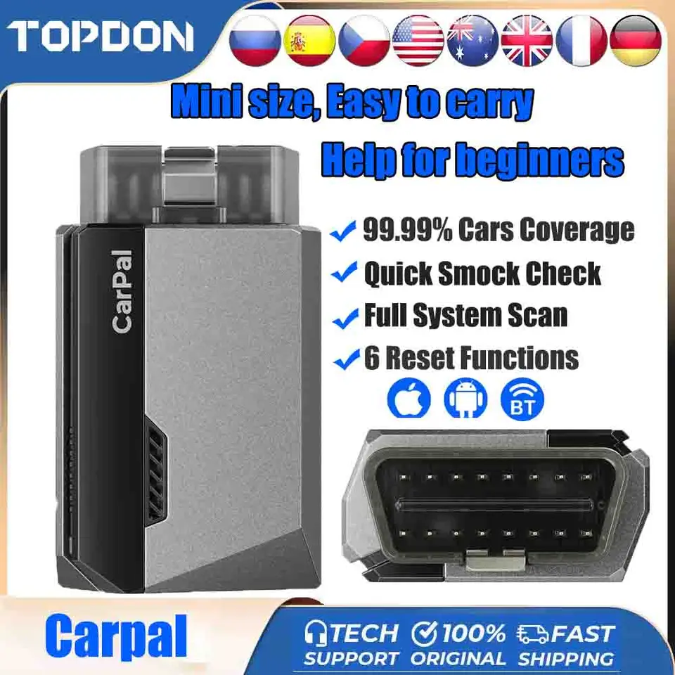 Car Diagnostic Tool TOPDON CarPal A, OBD2 Scanner, All System Diagnosis ...
