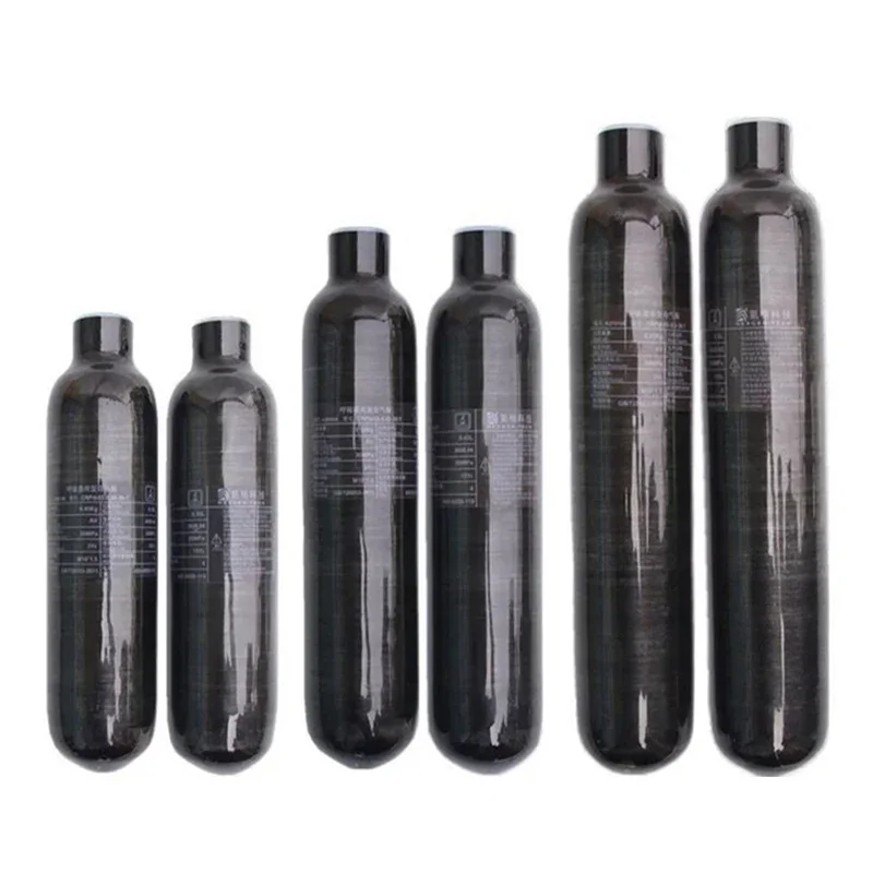 TUXING 300Bar 4500Psi Carbon Fiber Cylinder 500cc 30Mpa HPA Tank High ...