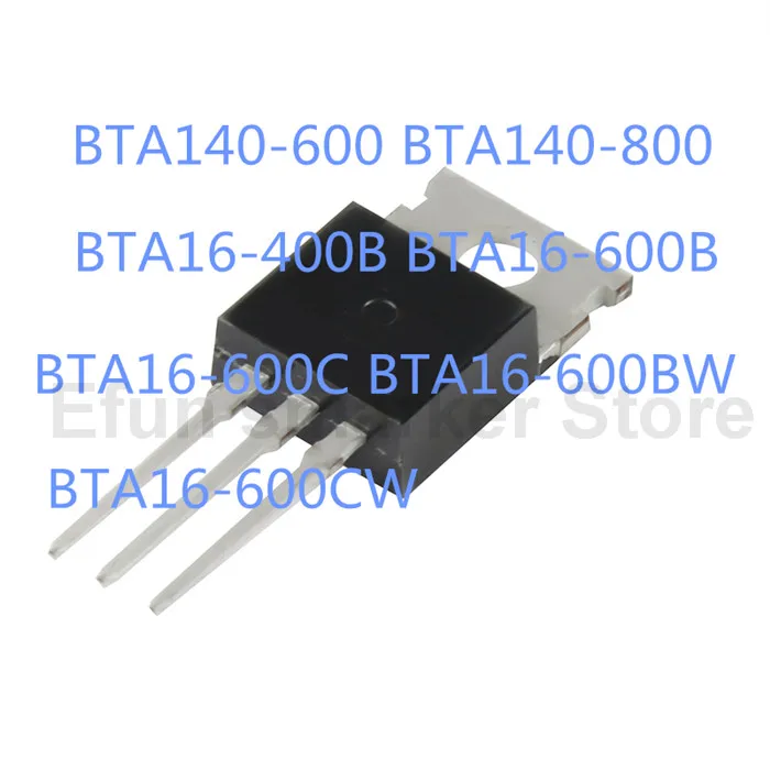 10 Uds BTA140 600 BTA140 800 BTA16 400B BTA16 600B BTA16 600C BTA16 ...