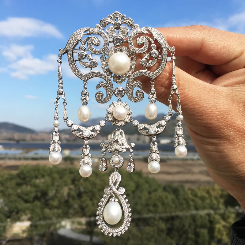 Natural-Fresh-Water-Tear-Drop-Pearl-Brooch-for-Women-Fine-Jewelry ...