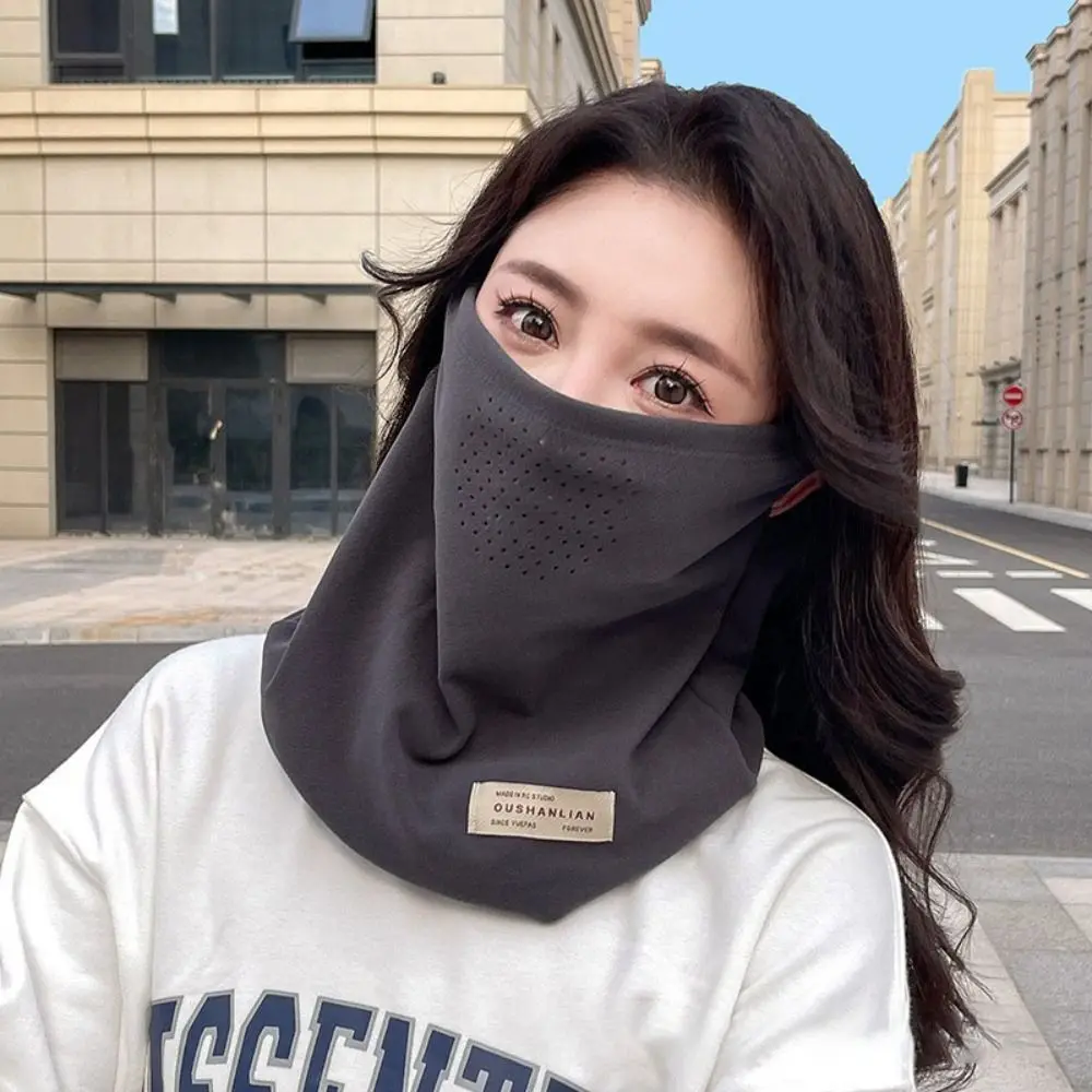 Solid-Color-Face-Cover-Neck-Gaiter-Fashion-Versatile-For-Autumn-Winter ...