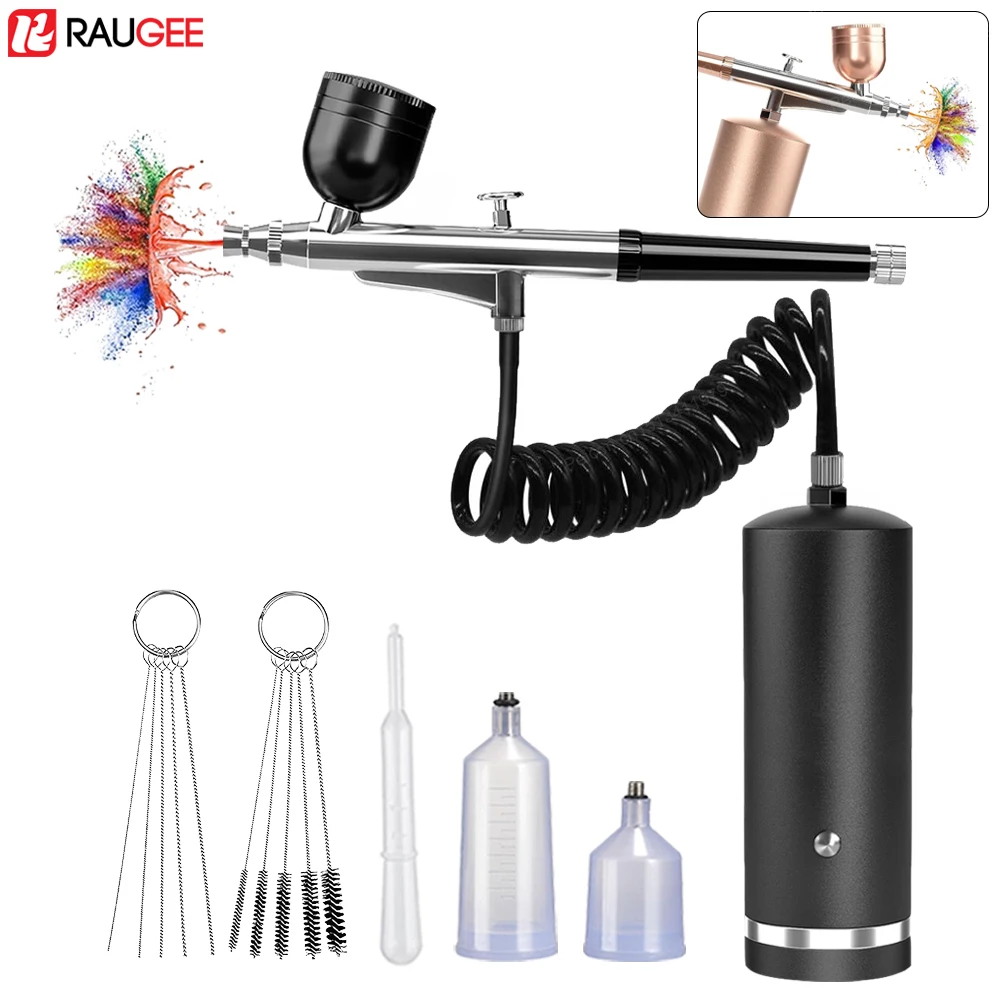 Port-til-Mini-Air-Brush-com-Kit-Compressor-Aer-grafo-Nails-Art ...