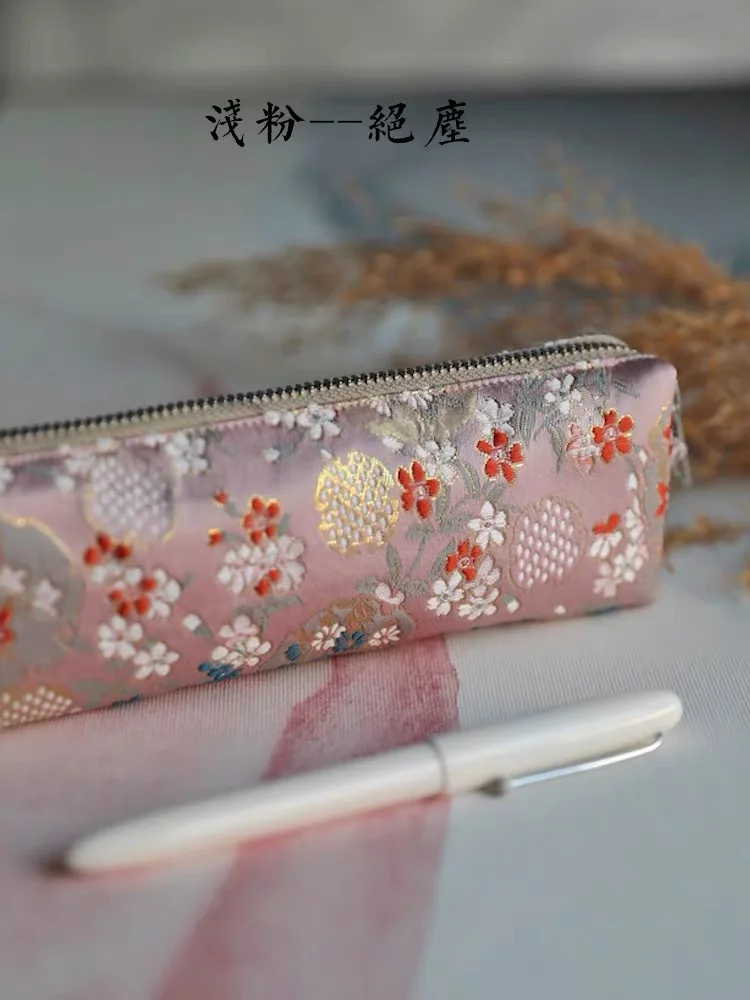 Trousse à stylo,Sac à Crayons Brodé Chinois,Créatif,Élégant,Cadeau pour ...