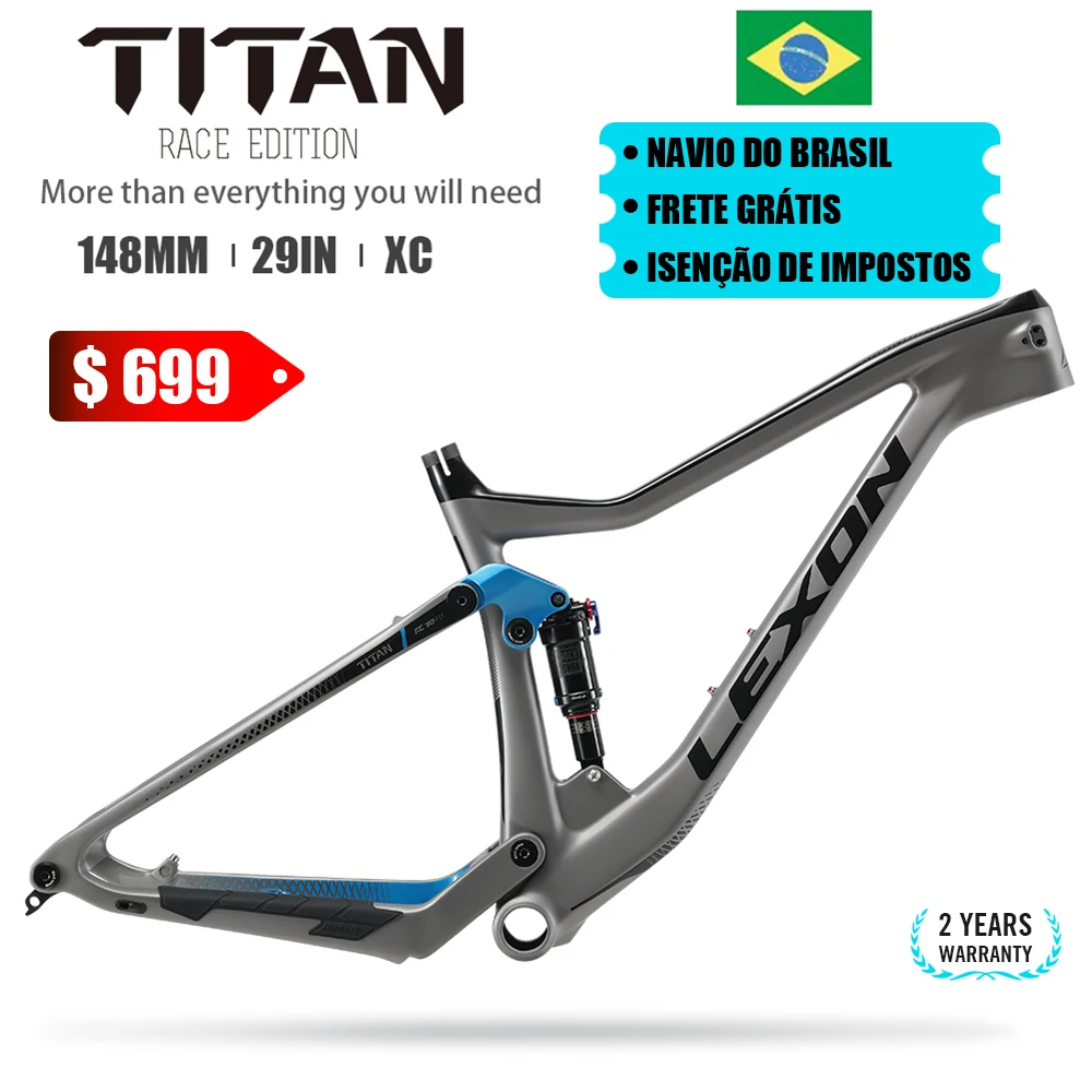 LEXON-Quadro-Titan-Mountain-Bicicleta-XC-Bike-Suspens-o-Full-Carbon ...