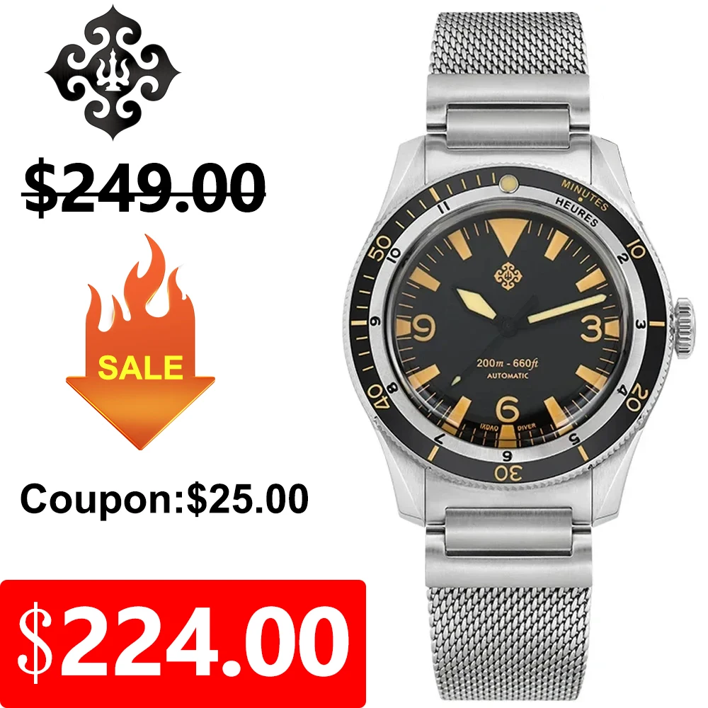 NEW-IPOSE-5303-Watch-IX-DAO-40mm-Professional-Diver-Men-Watch-Stainless ...