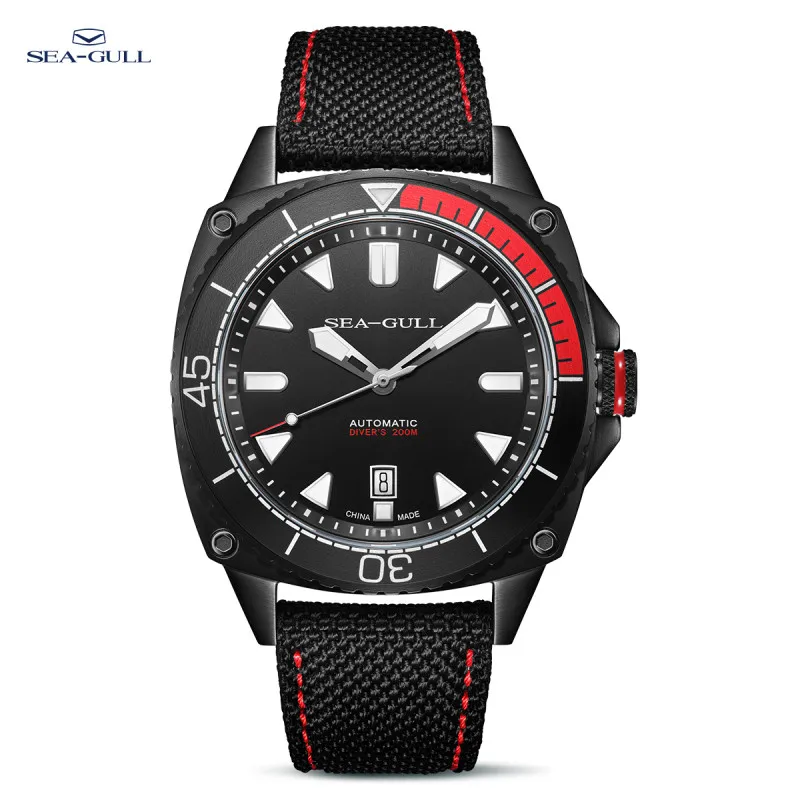 Seagull Men's Watches Mechanical Automatic Watch For Men Calendar 200M ...