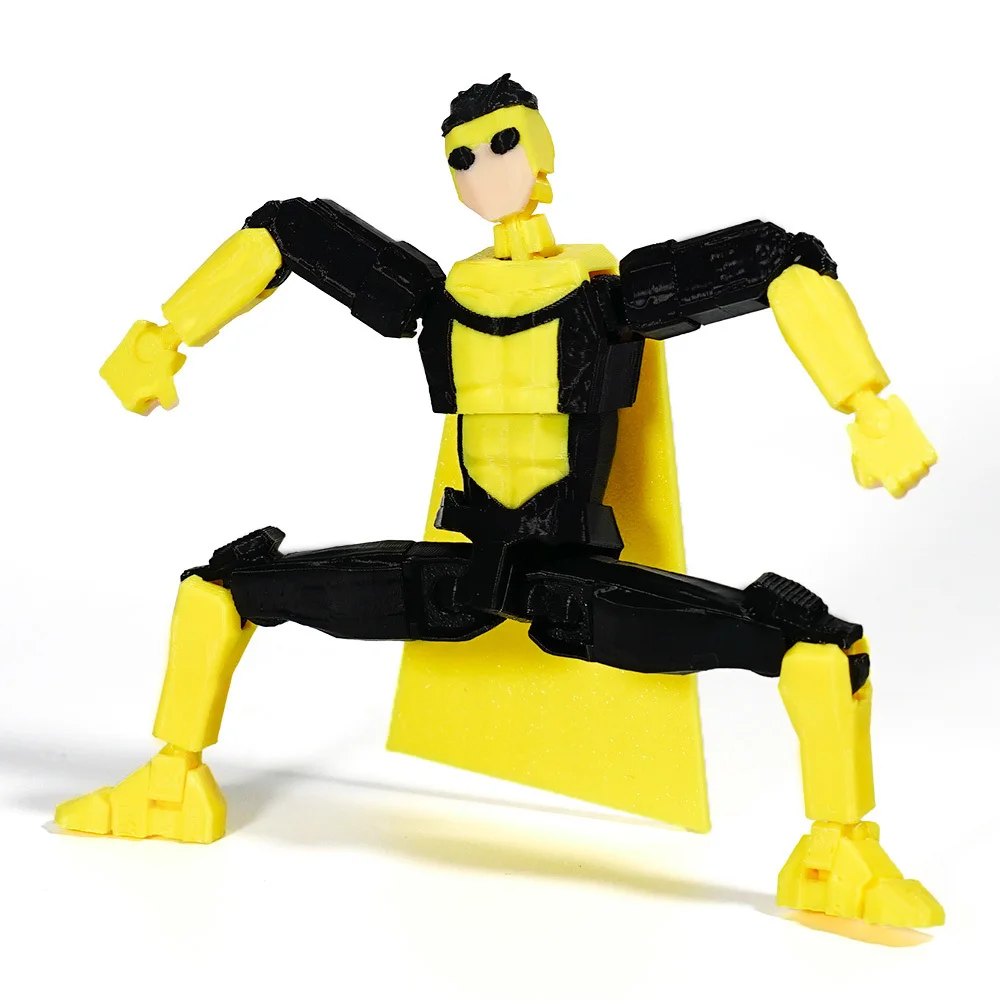 3D Printed Invincible Black Superheroes Anime Multi-Jointed Shapeshift ...