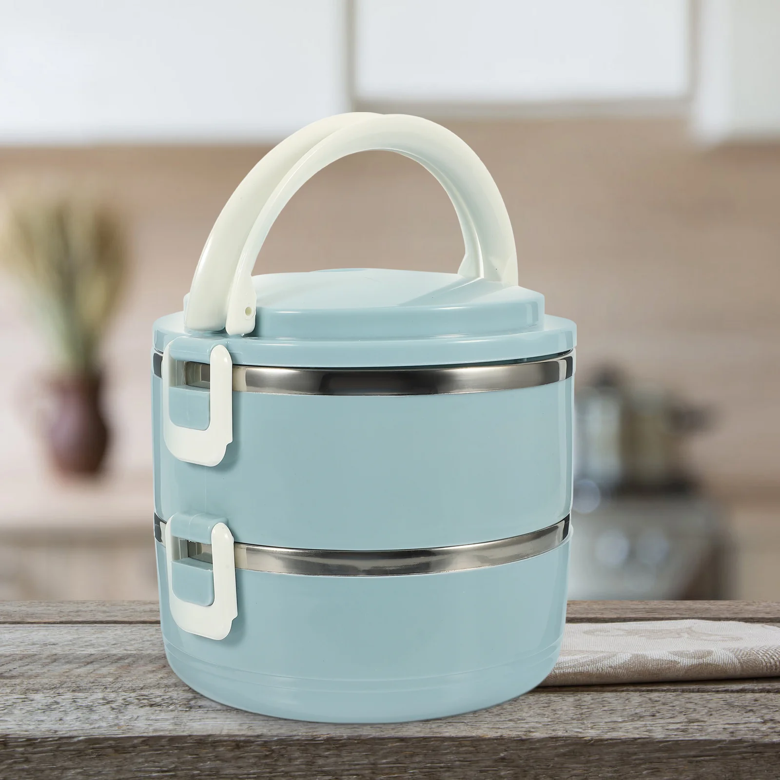 Double-Layer-Insulated-Lunch-Box-Metal-Lunchbox-Travel-Food-Container ...