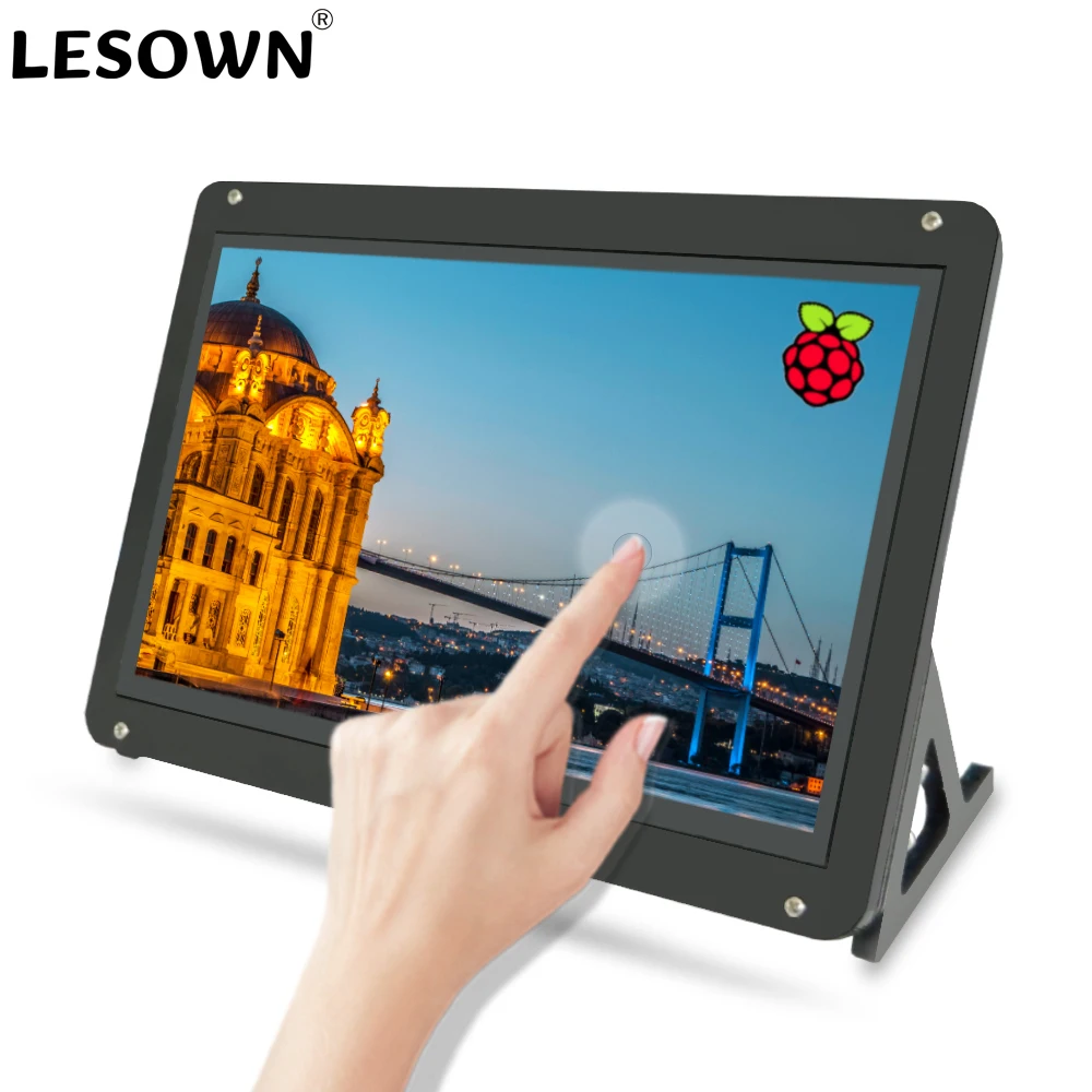 7 Inch Hdmi Display With Dual Speaker & Case, 1024x600 Raspberry Pi ...