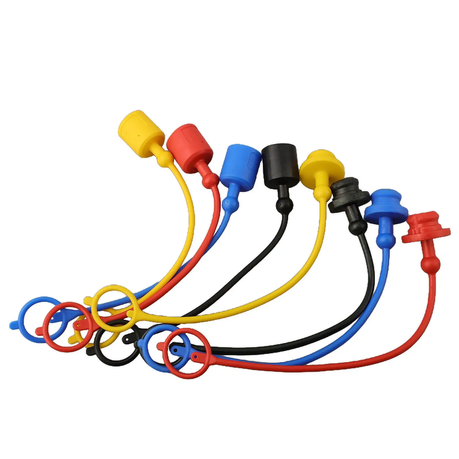4-Pairs-Of-Hydraulic-Quick-Couplers-Male-Dust-Cap-And-Female-Plug-Cover ...