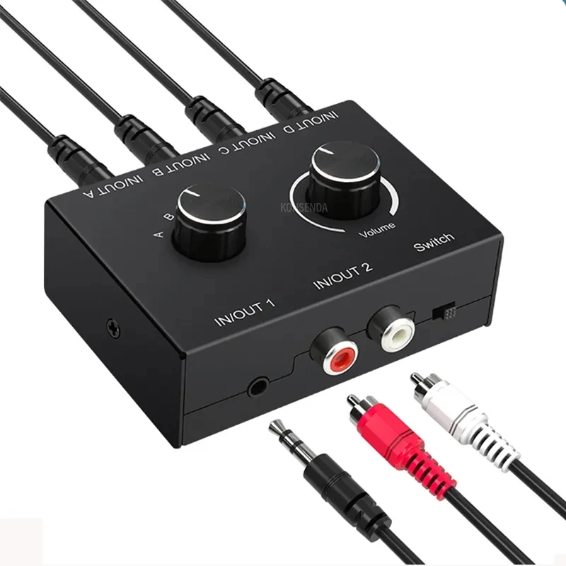 Dual-Way-3-5mm-Stereo-Audio-Switcher-Splitter-Bi-directional-Stereo ...