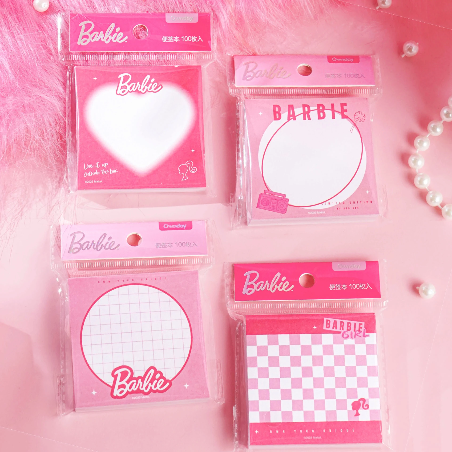 Barbie-e-Barbie-Notebook-com-cora-o-para-meninas-Cute-Notepad-Memo-Pad ...