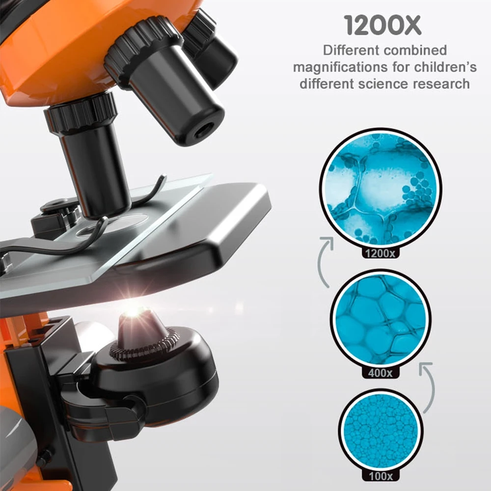 Caméra de microscope,Microscope numérique pour enfants,microscope sous ...