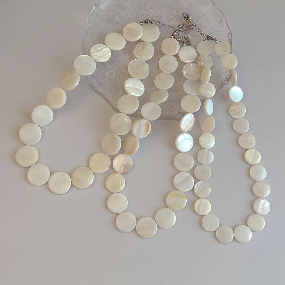 Natural Shell Necklace Simple and Stylish Chain Accessory Design ...