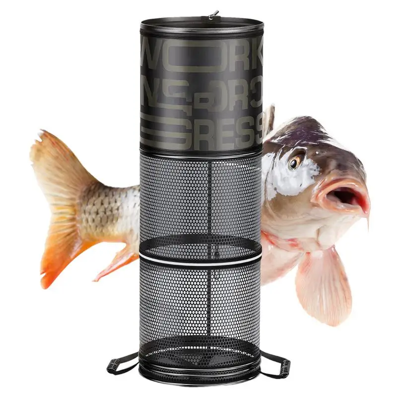 Fish-Net-Bag-Quick-Drying-Mesh-Net-Fishing-Bucket-Fish-Catching-Basket ...