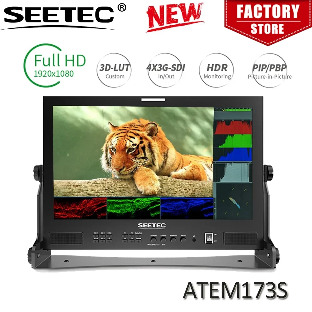 SEETEC-ATEM173S-17-3-inch-Multi-camera-Broadcast-Monitor-3G-SDI-HDMI ...