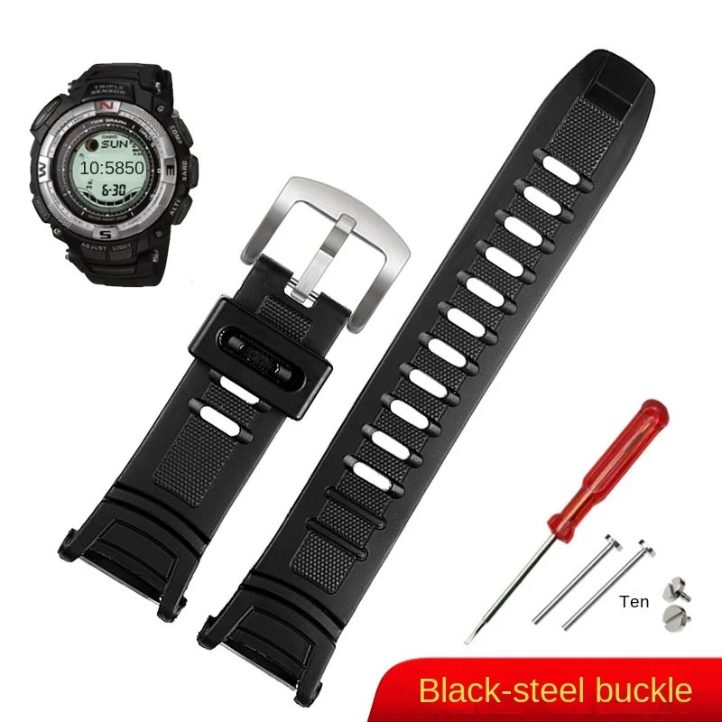 Resin-Silicone-Watchband-For-Casio-PROTREK-3206-3135-PRW-1500-PRG-130Y ...