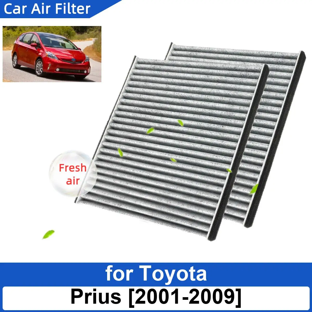 Car-Air-Filter-for-Toyota-Prius-2001-2009-Carbon-Fiber-Cabin-Auto ...