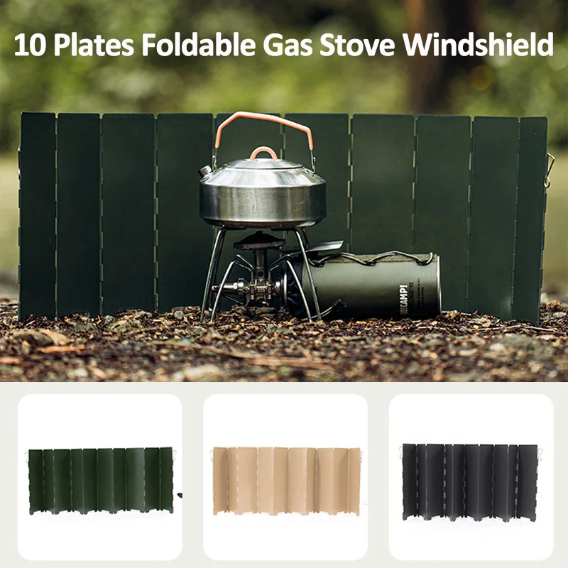 High Quality 10 Plates Gas Stove Wind Shield Outdoor Camping Picnic ...