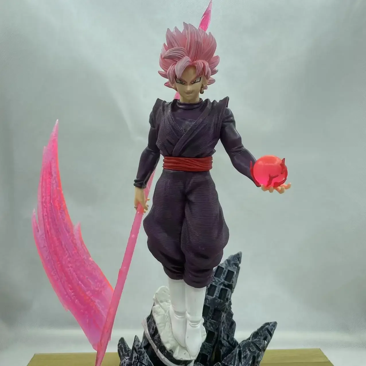 Dragon-Ball-Saiyan-Pink-Goku-Zamasu-Base-Scythe-Form-Statue-Action ...