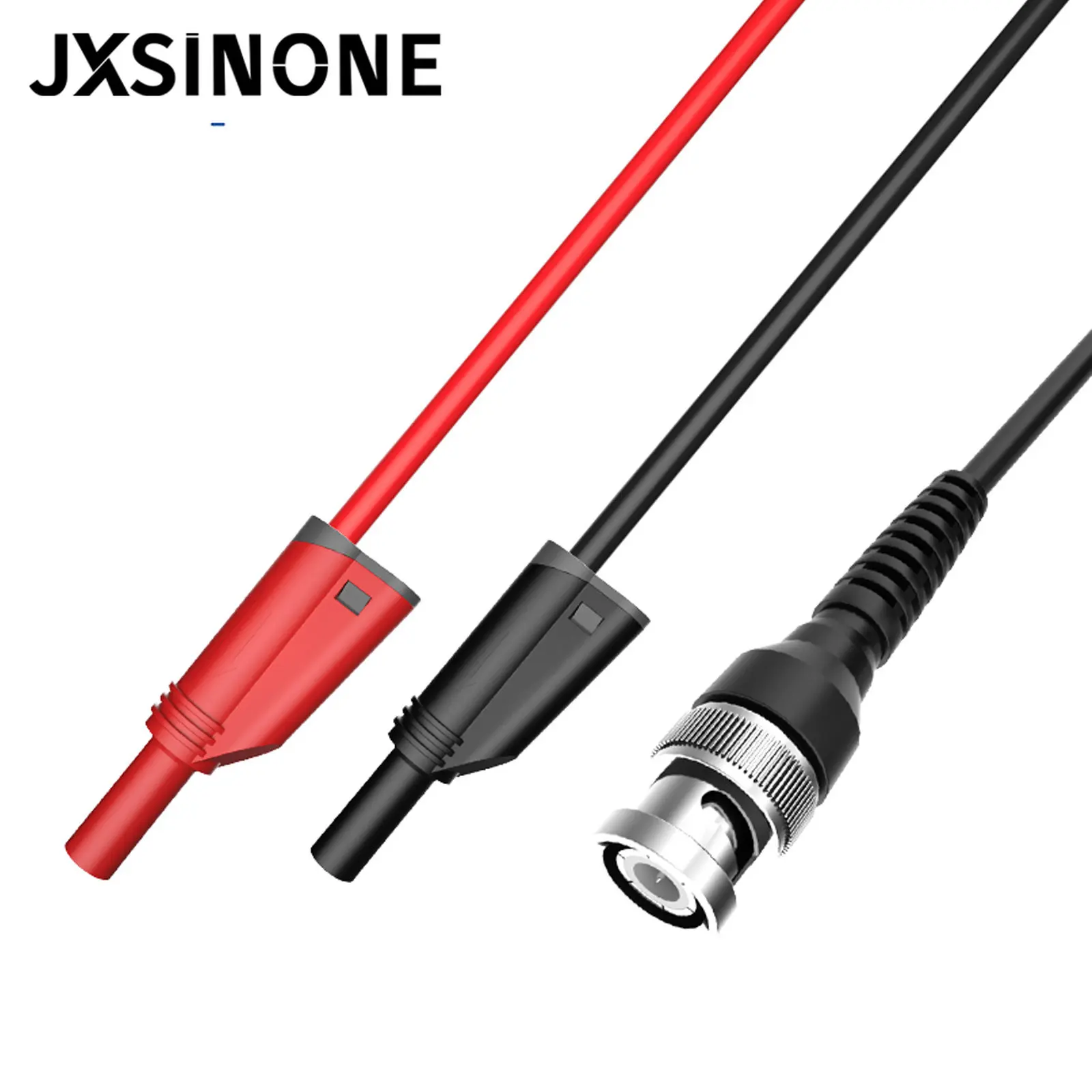 JXSINONE P1010 BNC Q9 To Dual 4mm Stackable Shrouded Banana Plug with ...
