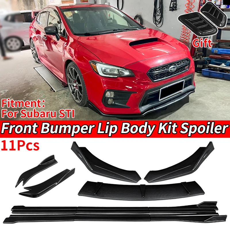 Car-Front-Bumper-Splitters-Lip-Body-Kit-Spoiler-Side-Skirts-Extensions ...