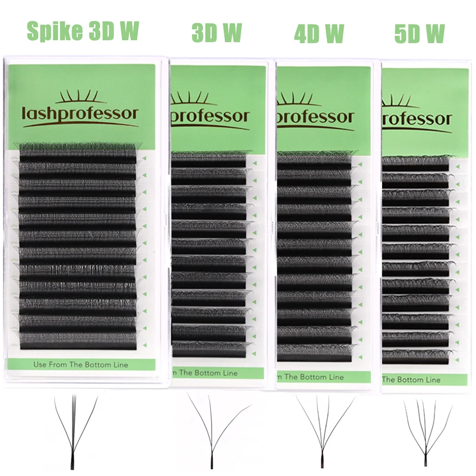 Lashprofessor-3D-4D-5D-W-Shape-Bloom-Premade-Fans-YY-Shaped-Clusters ...