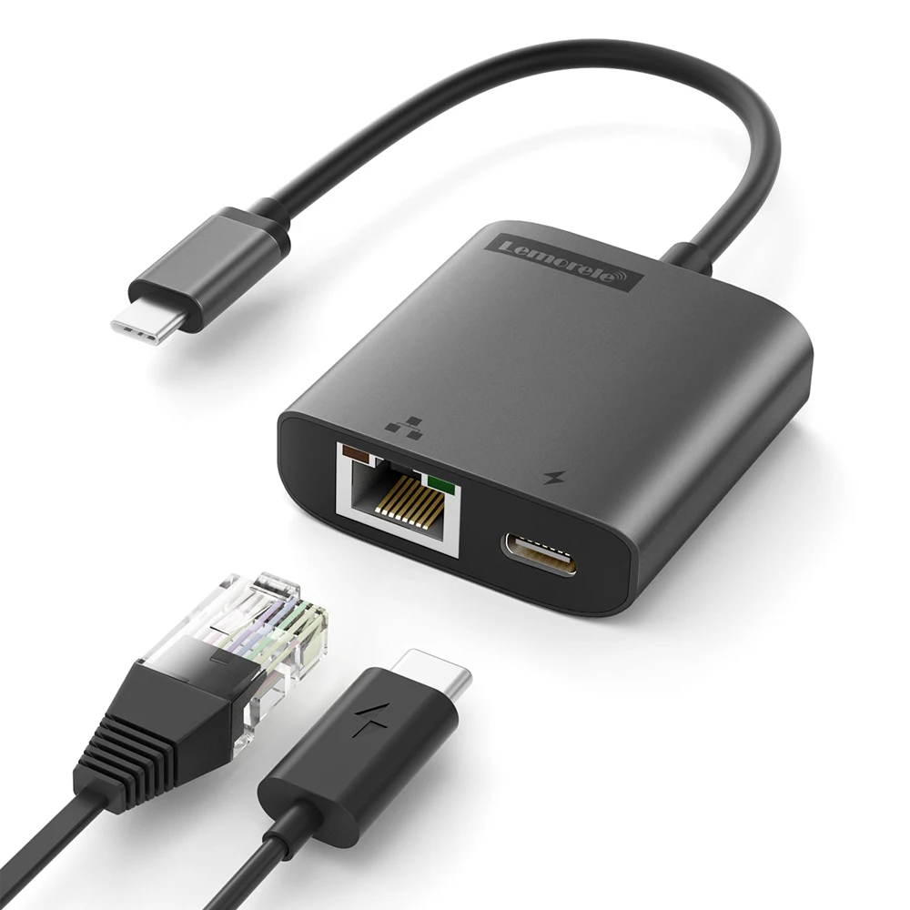 Lemorele USB Ethernet Adapter USB3.0 1000Mbps USB to RJ45 Network Card ...