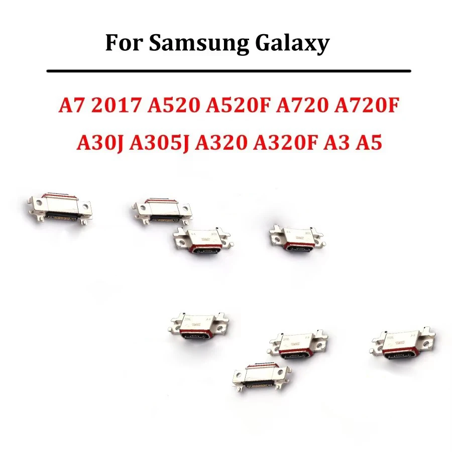 2-100pcs USB Charging Dock Socket Port For Samsung Galaxy A30J A305J ...