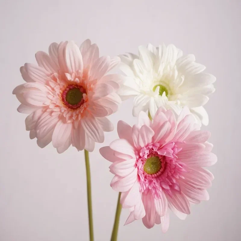 Flores-artificiais-de-pano-de-gerbera-toque-real-decora-o-de-sala-de ...
