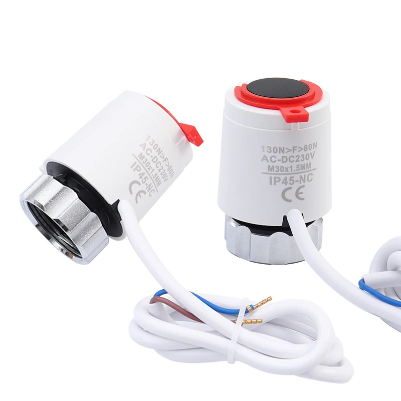 AC 230V Normally Closed NC M30*1.5mm Electric Thermal Actuator IP45 for ...