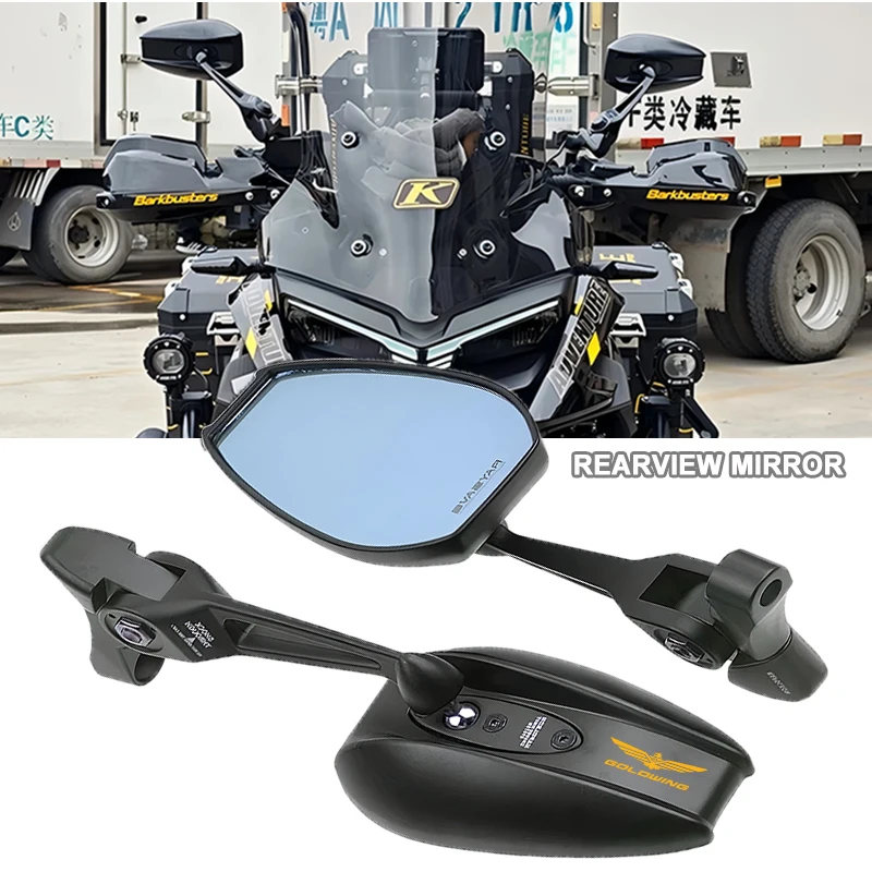 2 pcs AOS4 Motorcycle Rearview Mirrors Lightweight Adjustable For AOS 4 ...