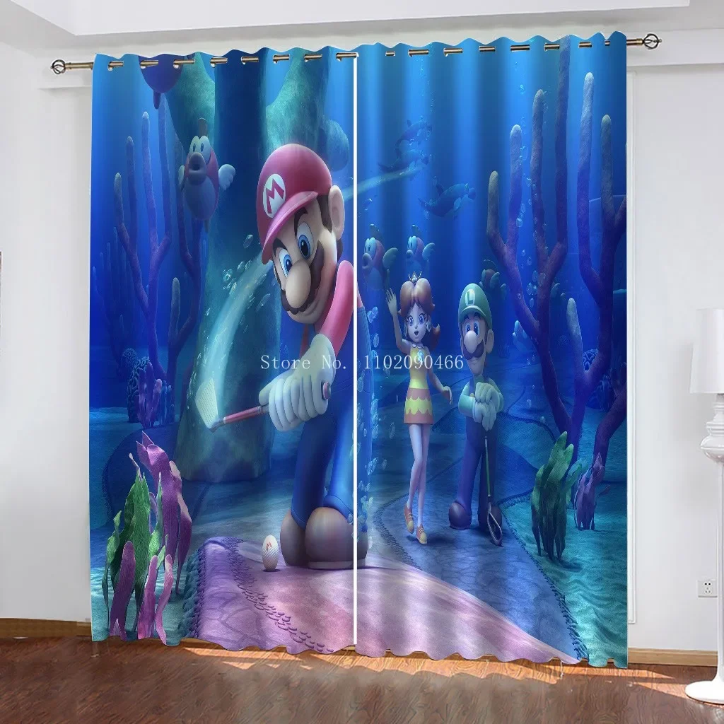 Hot-Super-Mario-Game-3D-Cartoon-Window-Shade-Curtains-Anime-Blackout ...