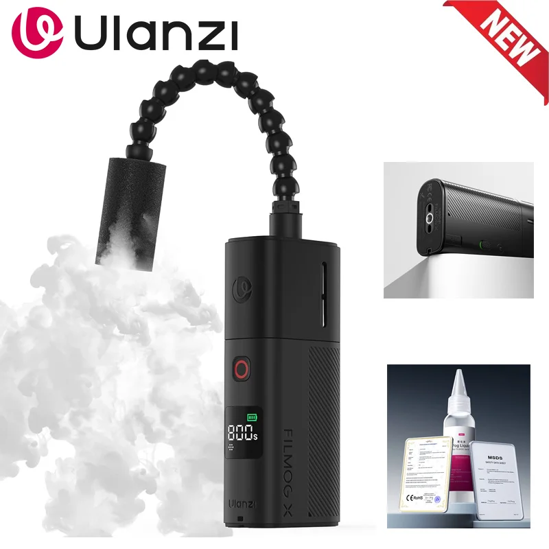 ULANZI FM02 Portable Fog Machine 30W Battery Powered Portable Smoke ...