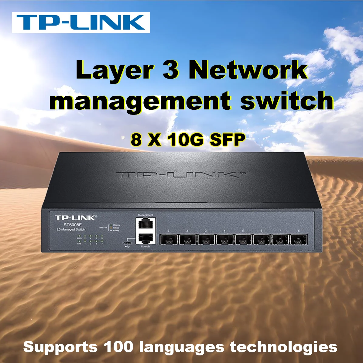 Switch-de-rede-TP-Link-Gigabit-TL-ST5008F-10000Mbps-porta-ptica-de-10 ...