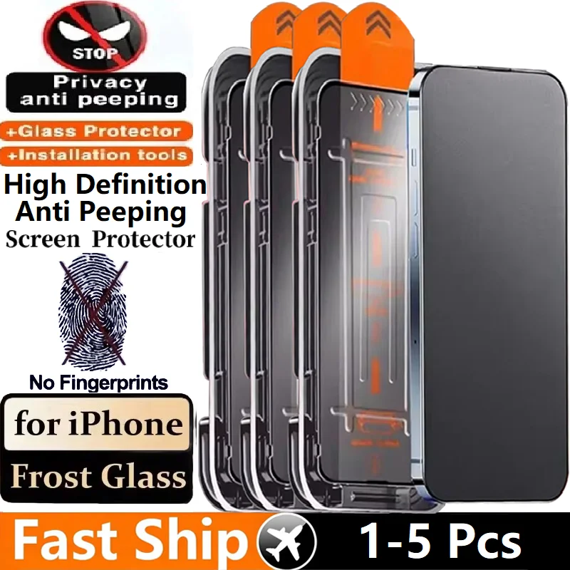 Oleophobic Coating Dust free Installation Screen Protector For iPhone ...
