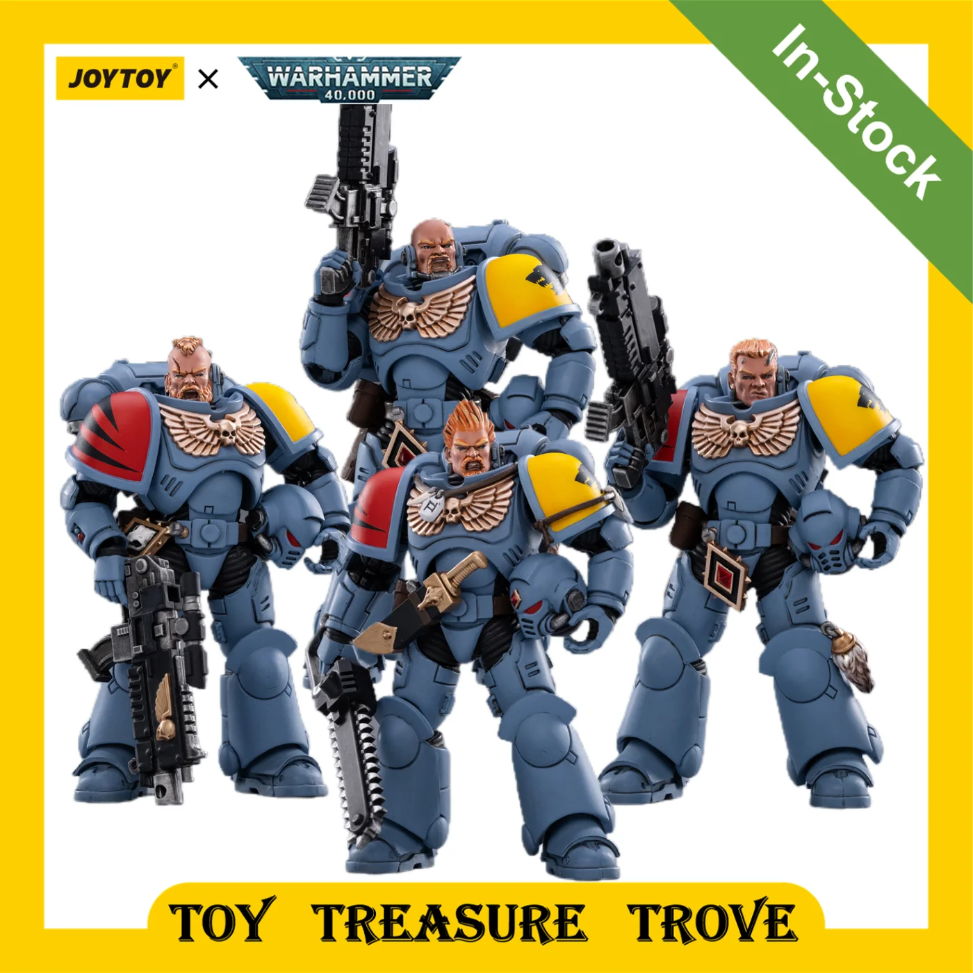 JOYTOY-Warhammer-40k-1-18-Action-Figures-Space-Wolves-Battle-Pack ...
