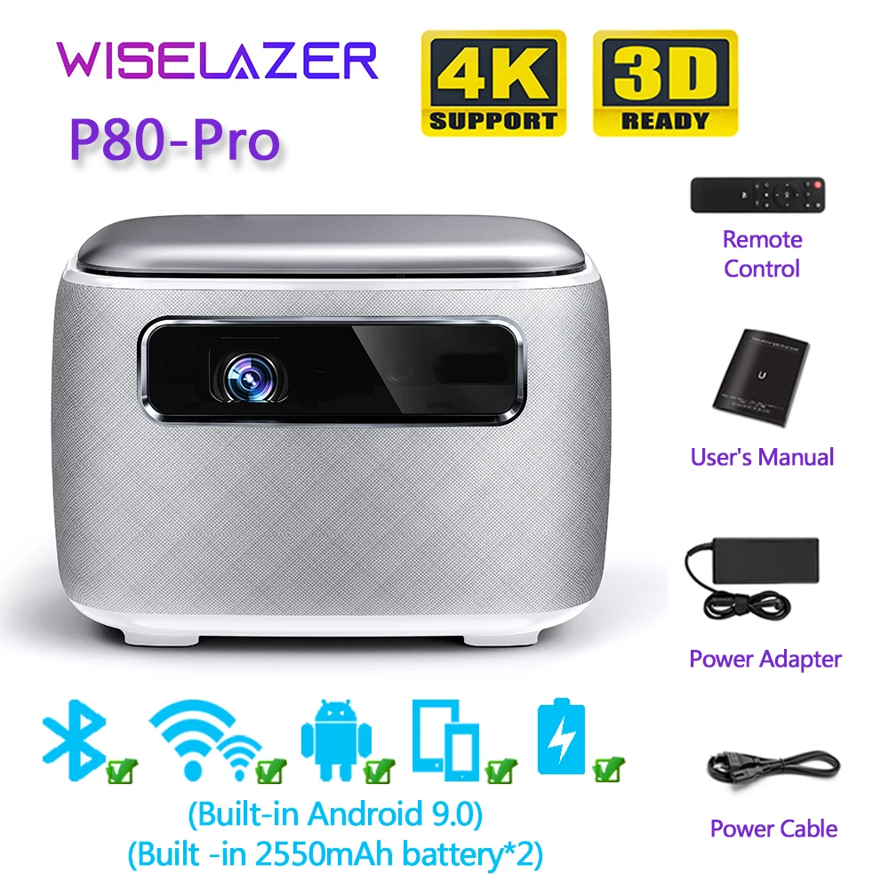 ZAOLIGHTEC-P80-3D-Smart-Android-WiFi-Portable-300inch-LED-DLP-Projector ...
