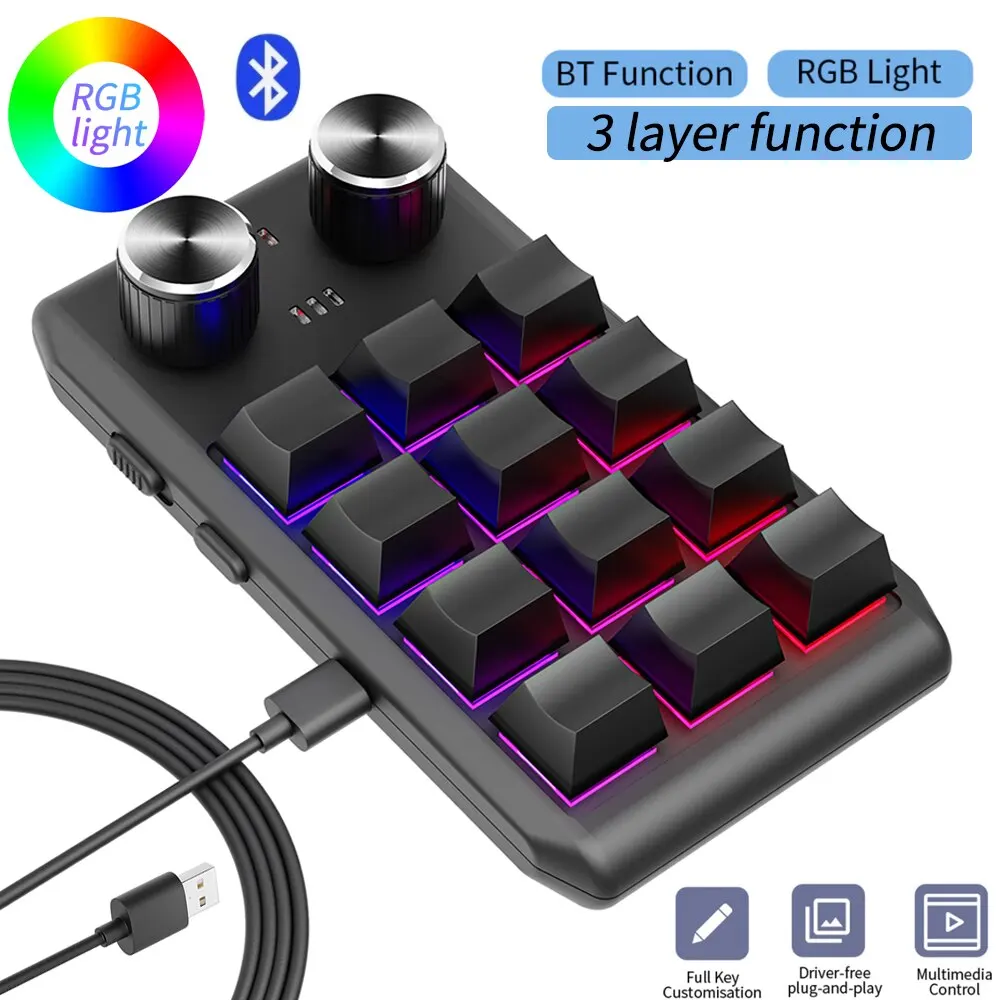 Programming-Macro-Custom-2-Knob-Bluetooth-Keyboard-RGB-12-Key-Copy ...