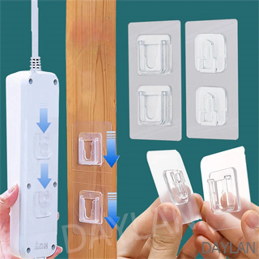 20pcs-Double-Sided-Adhesive-Wall-Hooks-Waterproof-Oilproof-Self ...