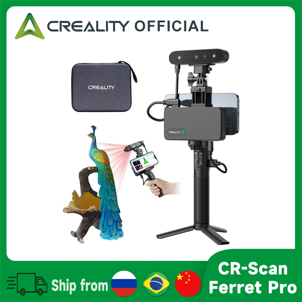 Creality CR-Scan Ferret Pro WiFi 3D Scanner Portable Handheld Anti ...