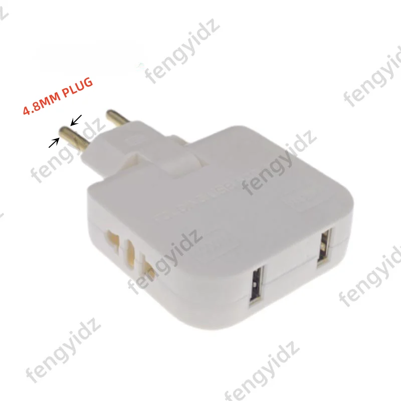 3-in-1-EU-Power-Socket-Plug-Adapter-Foldable-US-To-EU-Travel-Aadapters ...